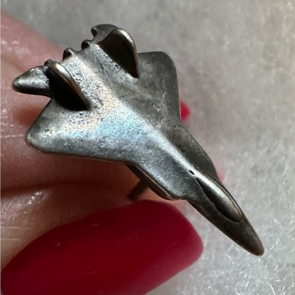 Accessories | Vintage Sterling Silver Fighter Jet Tie Tack Lapel Pin ...
